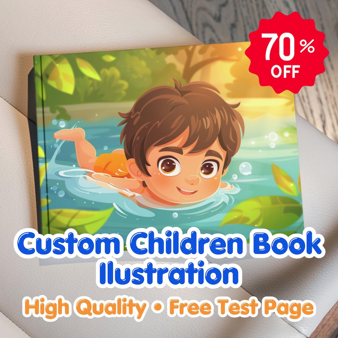 Personalized Children Book Illustration Cartoon Style Children ...