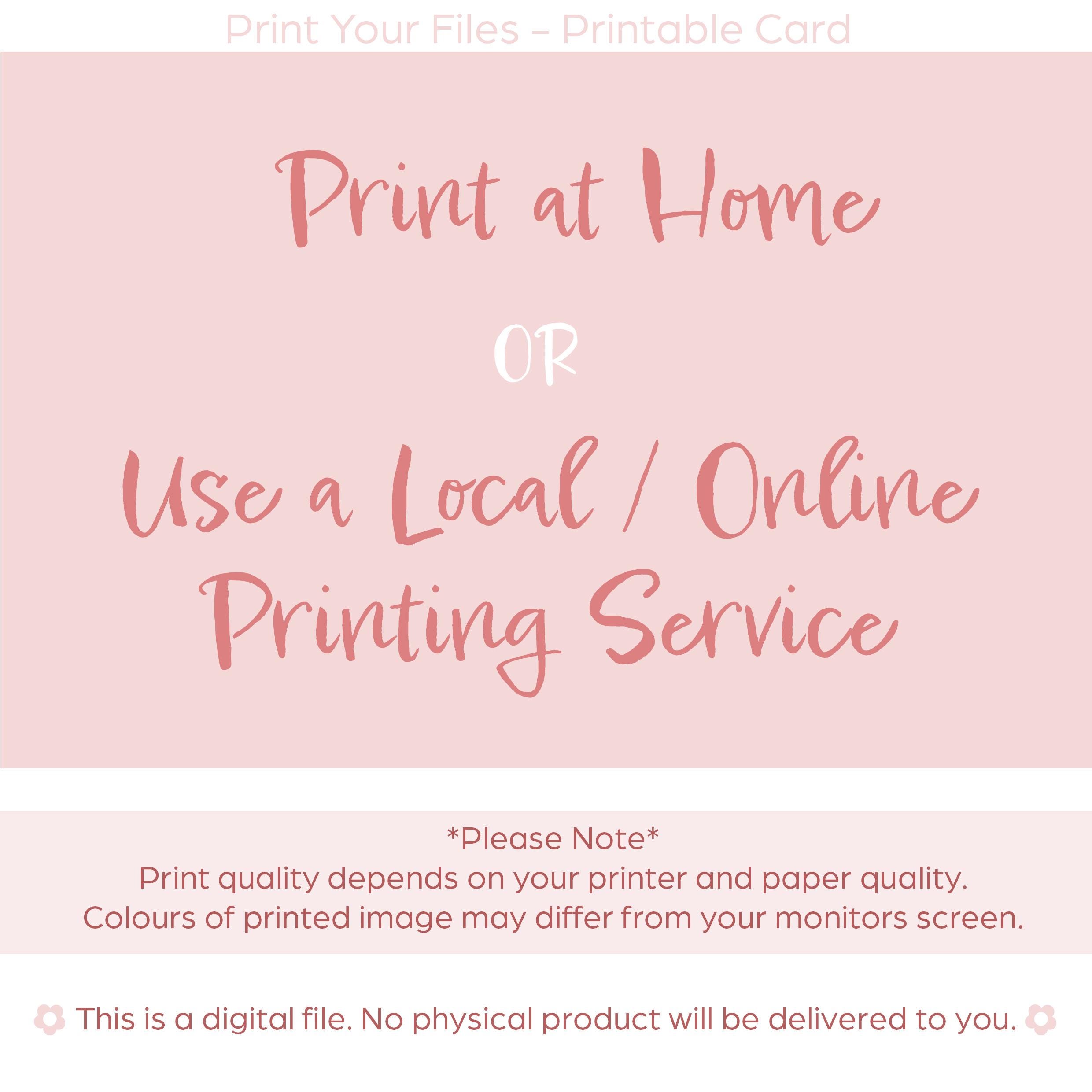 Printable Card | Strawberry Theme Card Bundle Set of 6 | Digital ...
