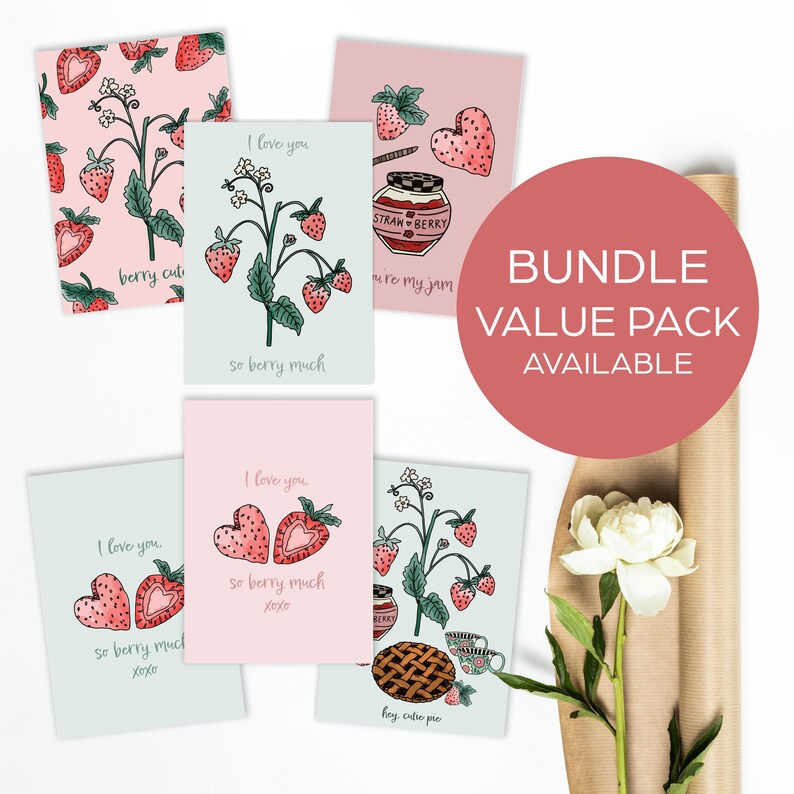 Strawberry Greeting Card Printable hand Drawn strawberry Shortcake ...