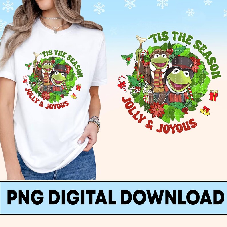 Disneyland Christmas Kermit the Frog and Tiny Tim Png, the Muppet ...
