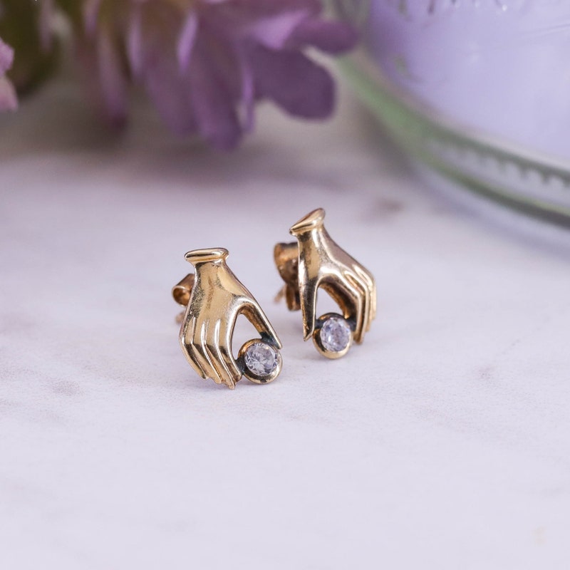 Hand Earrings - Etsy