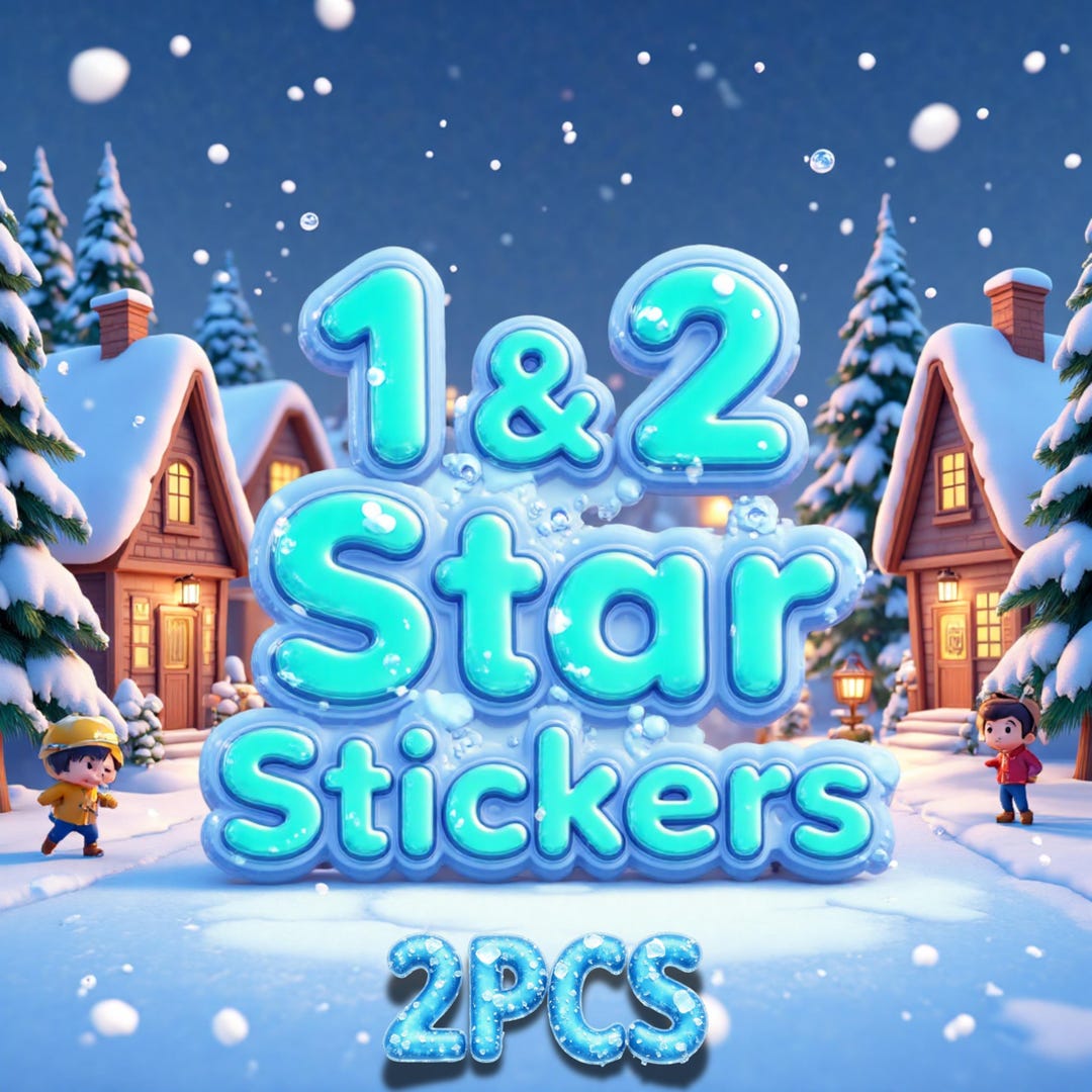 Monopolygo 1-2 Star Sticker 2 Pieces (set 1 - 15) | New ALBUM - Etsy