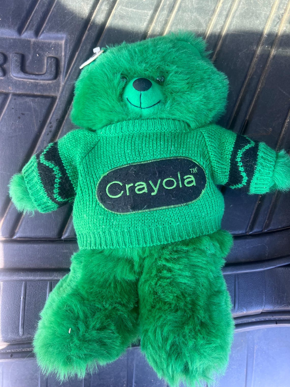 1985 Green Crayola Plush Bear - Etsy