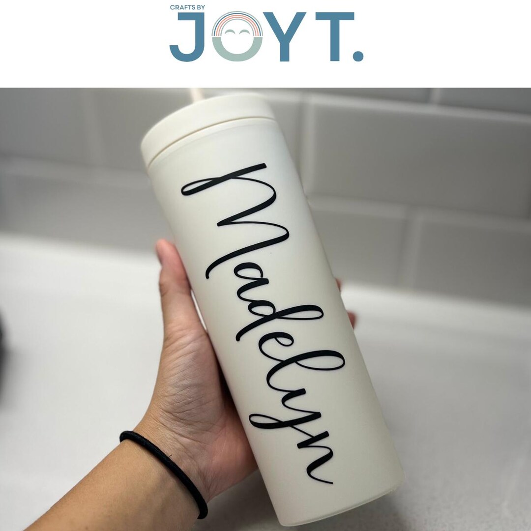 Personalized Vinyl Decal - Permanent Vinyl Decal - Cup Decal - Etsy