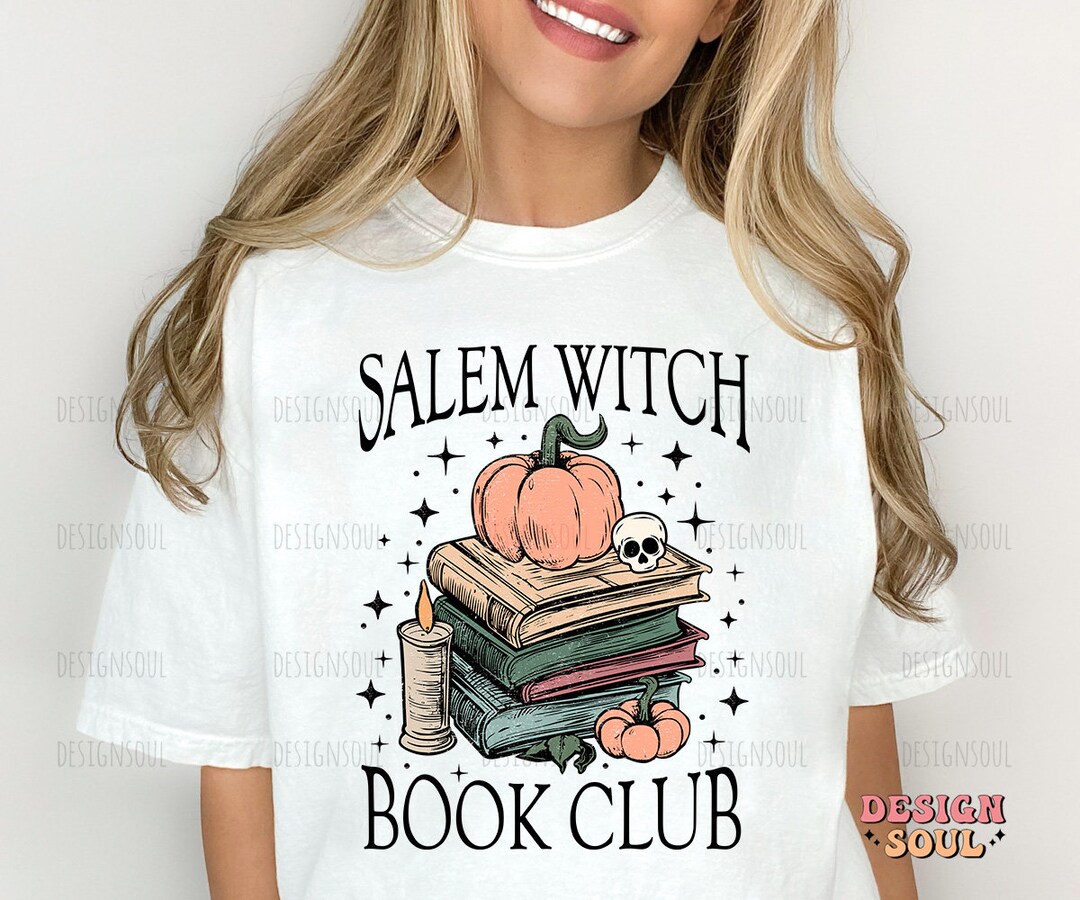 Witch Book Club Png, Spooky Readers Book Club Png, Spooky Season Png ...