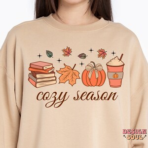 Cozy Season Png, Fall Bookish Png, Fall Vibes Png, Fall Sublimation ...