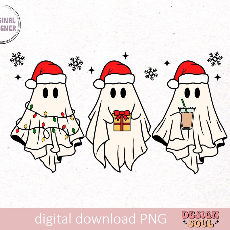 Ghost Christmas Png - Etsy