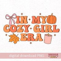 Cozy Season Png, Fall Bookish Png, Fall Vibes Png, Fall Sublimation ...