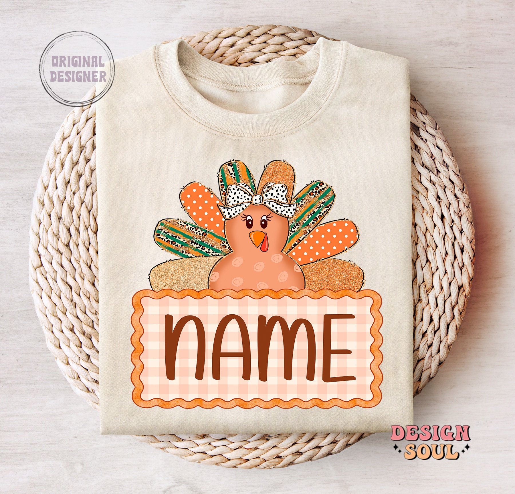 Thankful Custom Name Png, Thanksgiving Kids Png, Turkey Kids Png ...