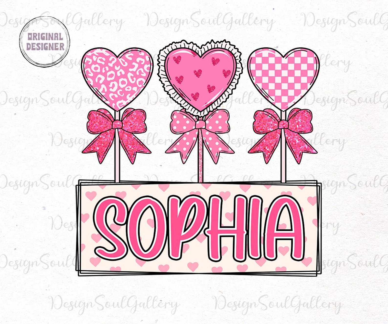 Custom Kid Name Valentine Png, Girls Valentine Png, Valentines Name Png ...