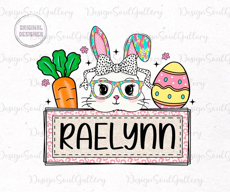 Personalized Easter Kids Png, Easter Name Png, Girls Easter Png, Easter ...