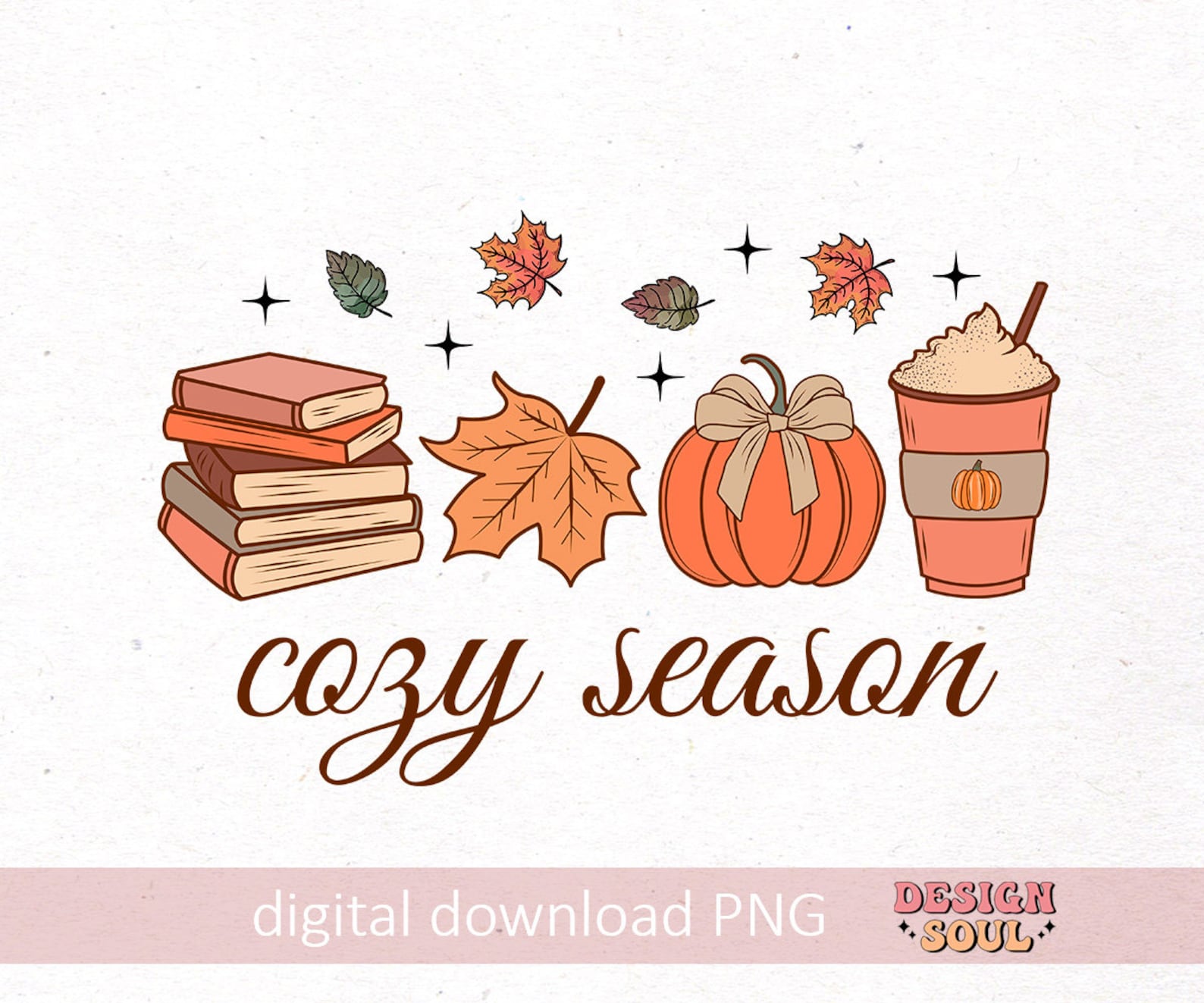 Cozy Season Png, Fall Bookish Png, Fall Vibes Png, Fall Sublimation ...
