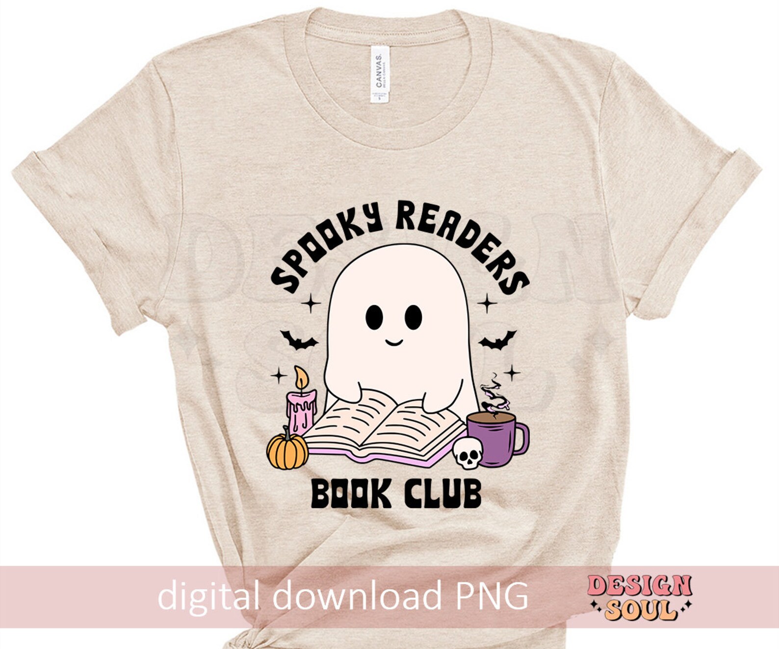 Spooky Book Club Png, Spooky Readers Png, Trendy Bookish Halloween Png ...