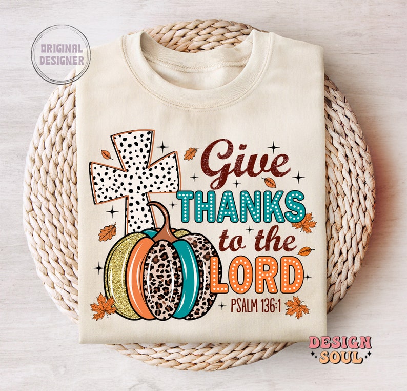 Give Thanks to the Lord Png, Thanksgiving Coquette Png, Leopard Pumpkin ...