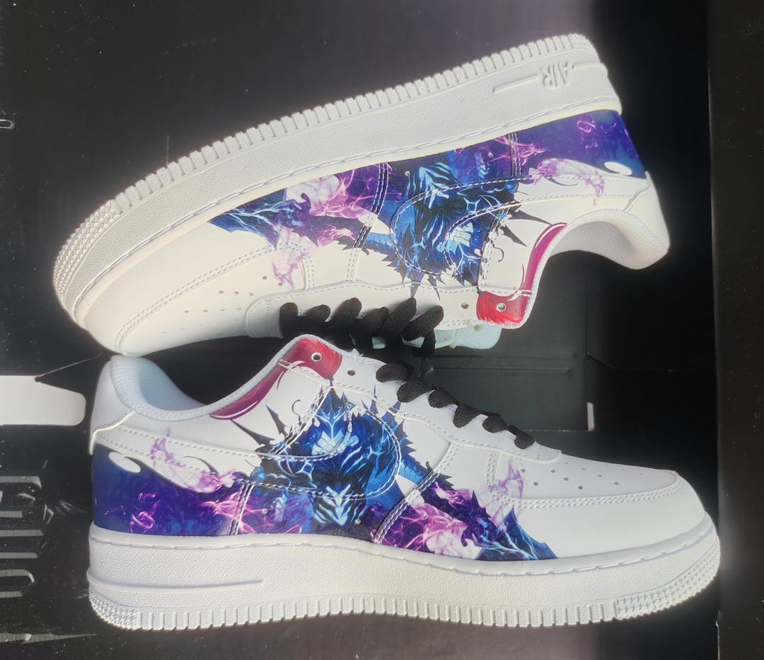 Custom Solo Leveling Shoes: Anime Sneakers Hand-painted Air Force 1 ...
