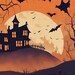 Haunted Scene Printable Art Scary Autumn Night Decor for Spooky Season ...