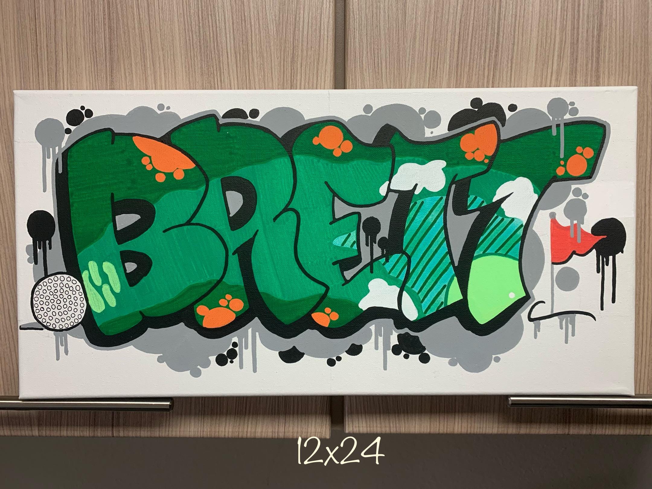 Personalized Custom Graffiti Canvas Wall Art, Urban Graffiti Art, Gifts ...