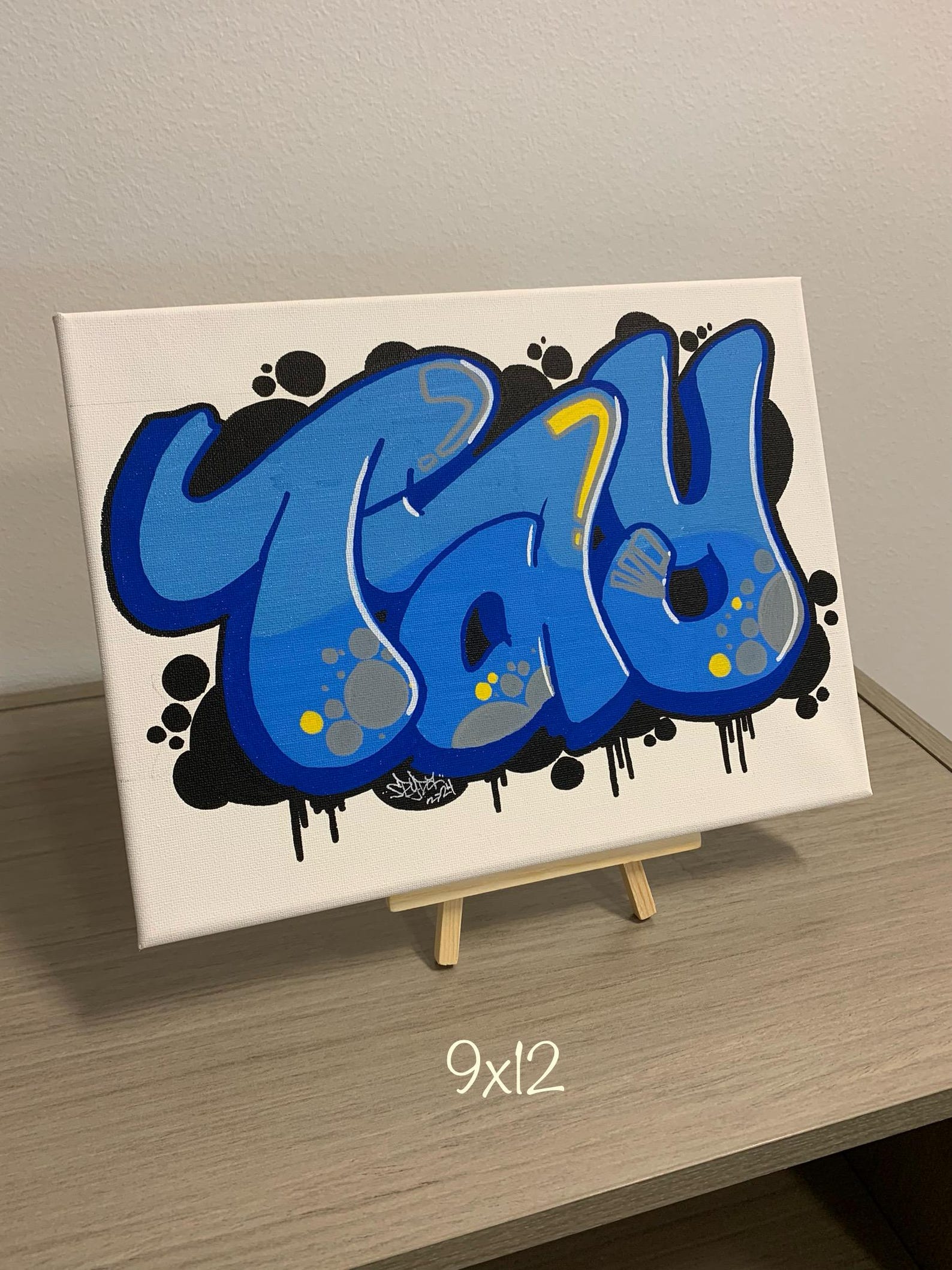 Personalized Custom Graffiti Canvas Wall Art, Urban Graffiti Art, Gifts ...