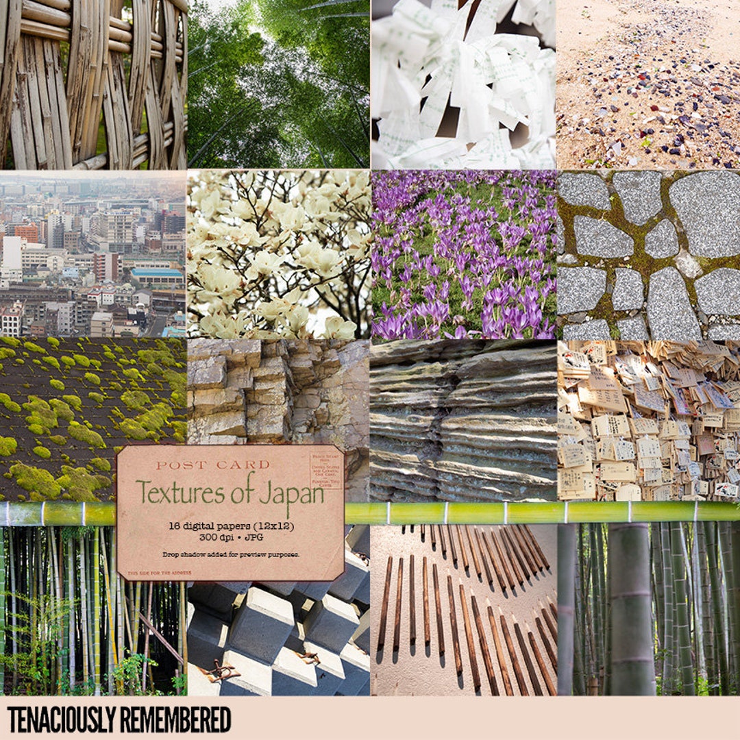 Textures of Japan - Etsy