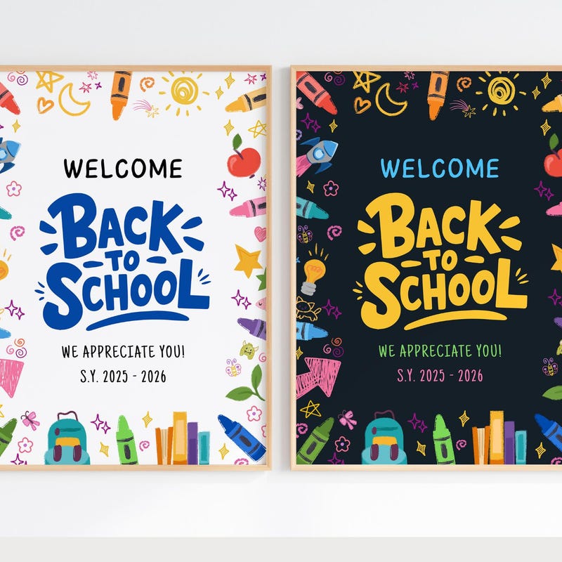 Welcome Back Posters - Etsy