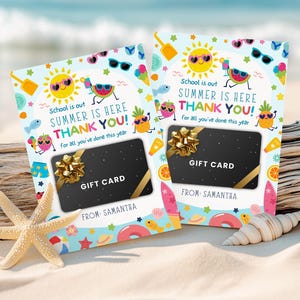 End of Year Teacher Gift Card Holder, School is Out Summer is Here ...