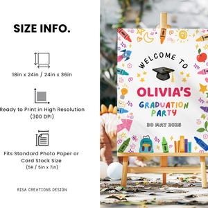 Preschool Graduation Welcome Sign: Crayon Theme Party Decor (editable ...