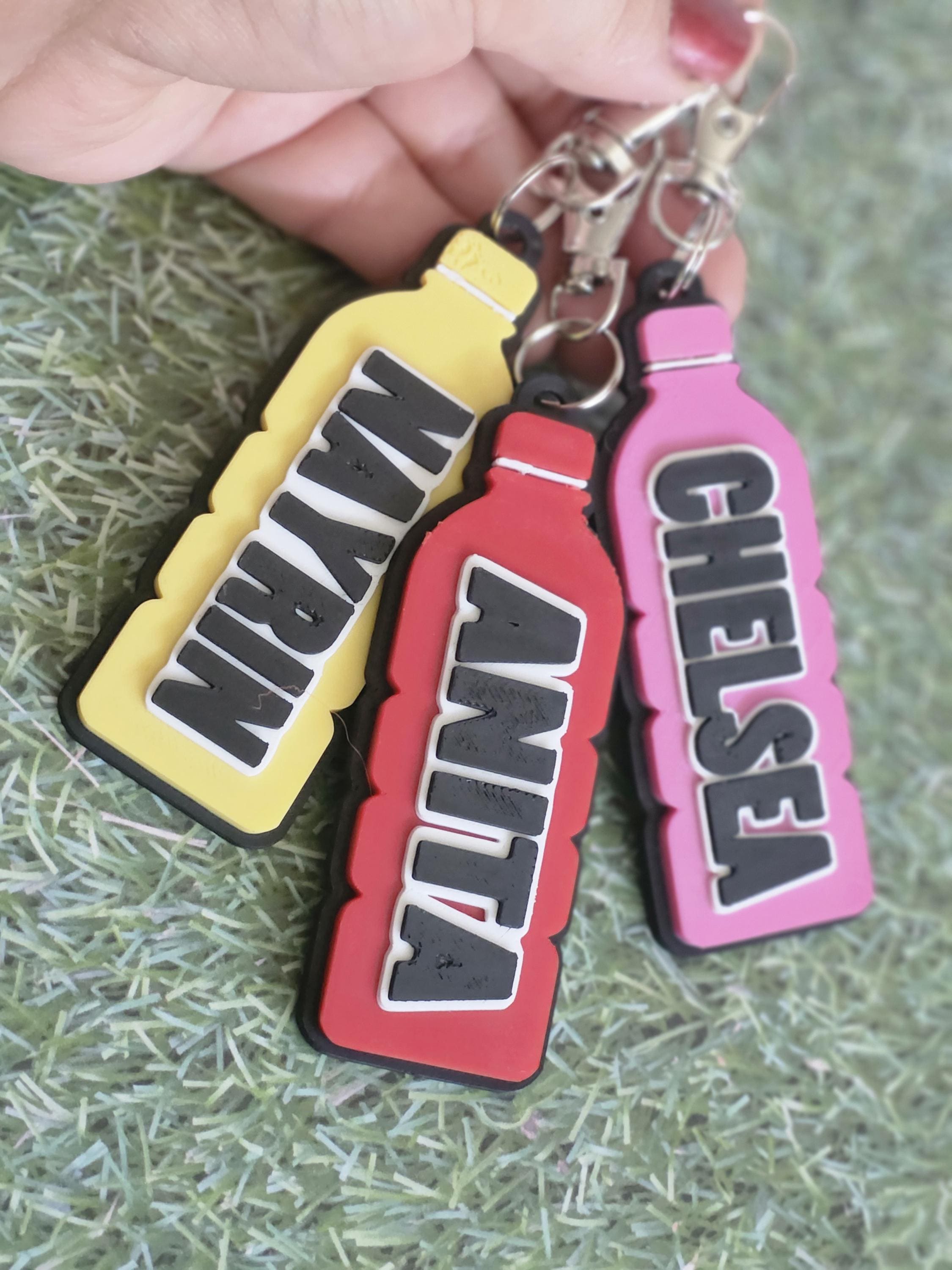Prime Drink Bottle Keychain, Personalized Prime Name Keychain, Bag Tag ...