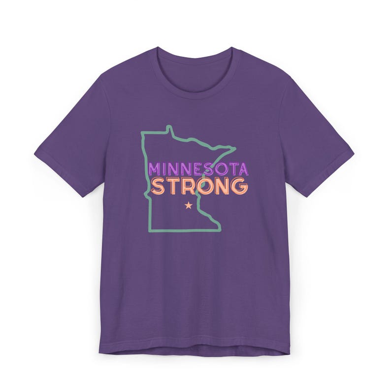 Minnesota Strong T-shirt | State Outline, Minneapolis Heart - Etsy
