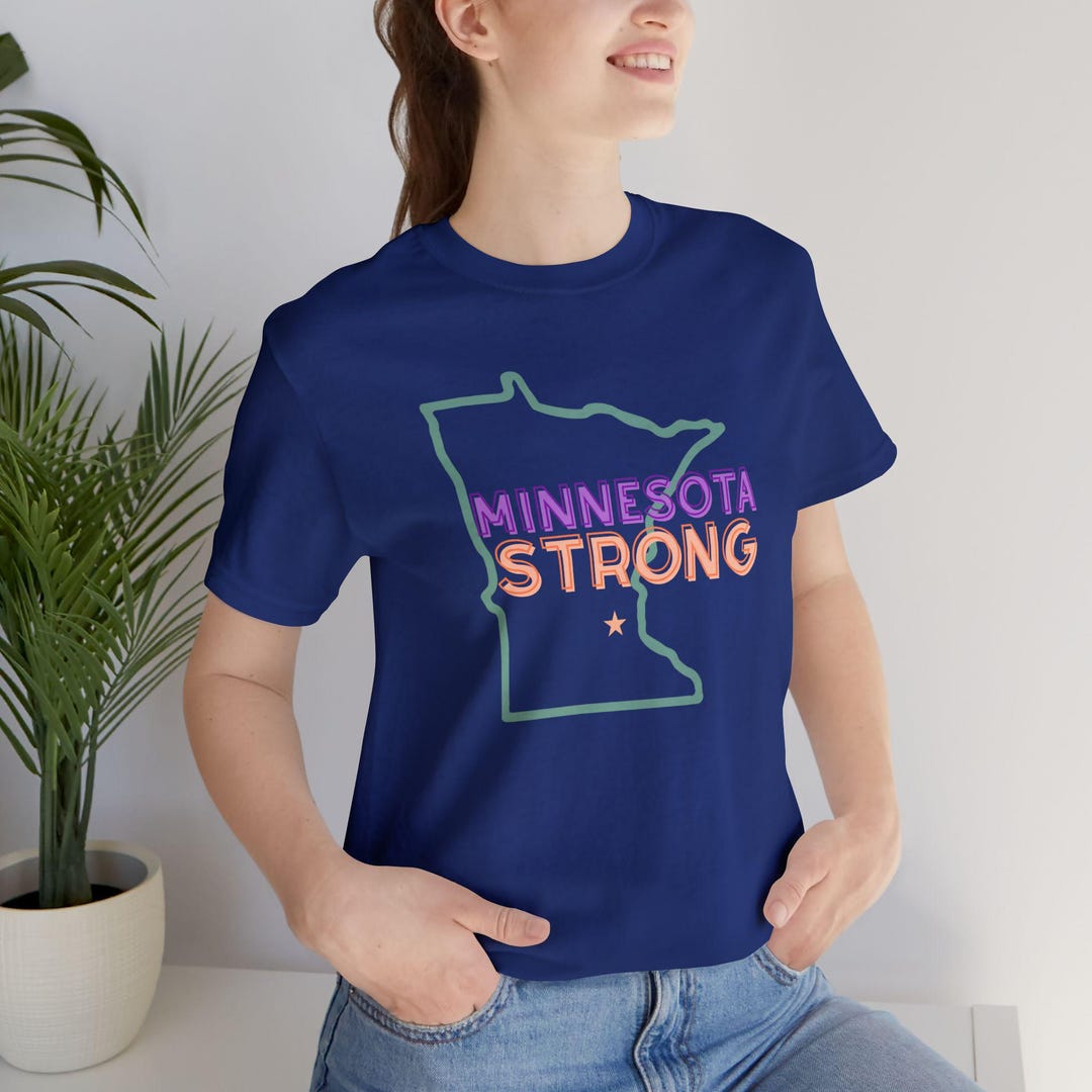 Minnesota Strong T-shirt | State Outline, Minneapolis Heart - Etsy