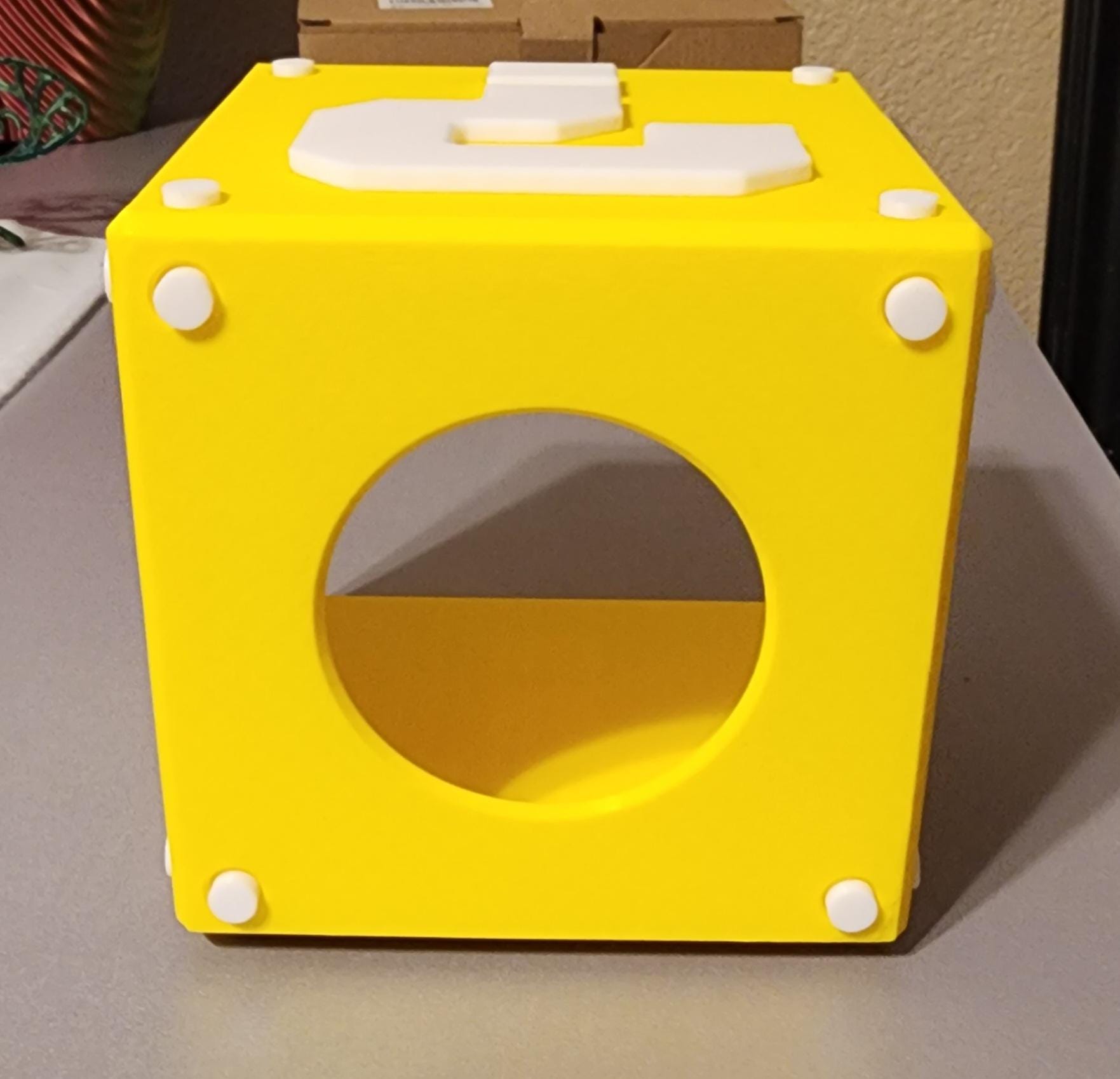 3D Printed Super Mario Brothers Nintendo Question Mark Coin Tissue Box ...