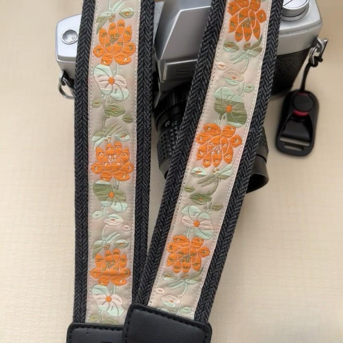 Embroidered Camera Strap, Floral Camera Strap, Camera Shoulder Strap ...