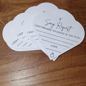 DJ Requests Cards - Etsy