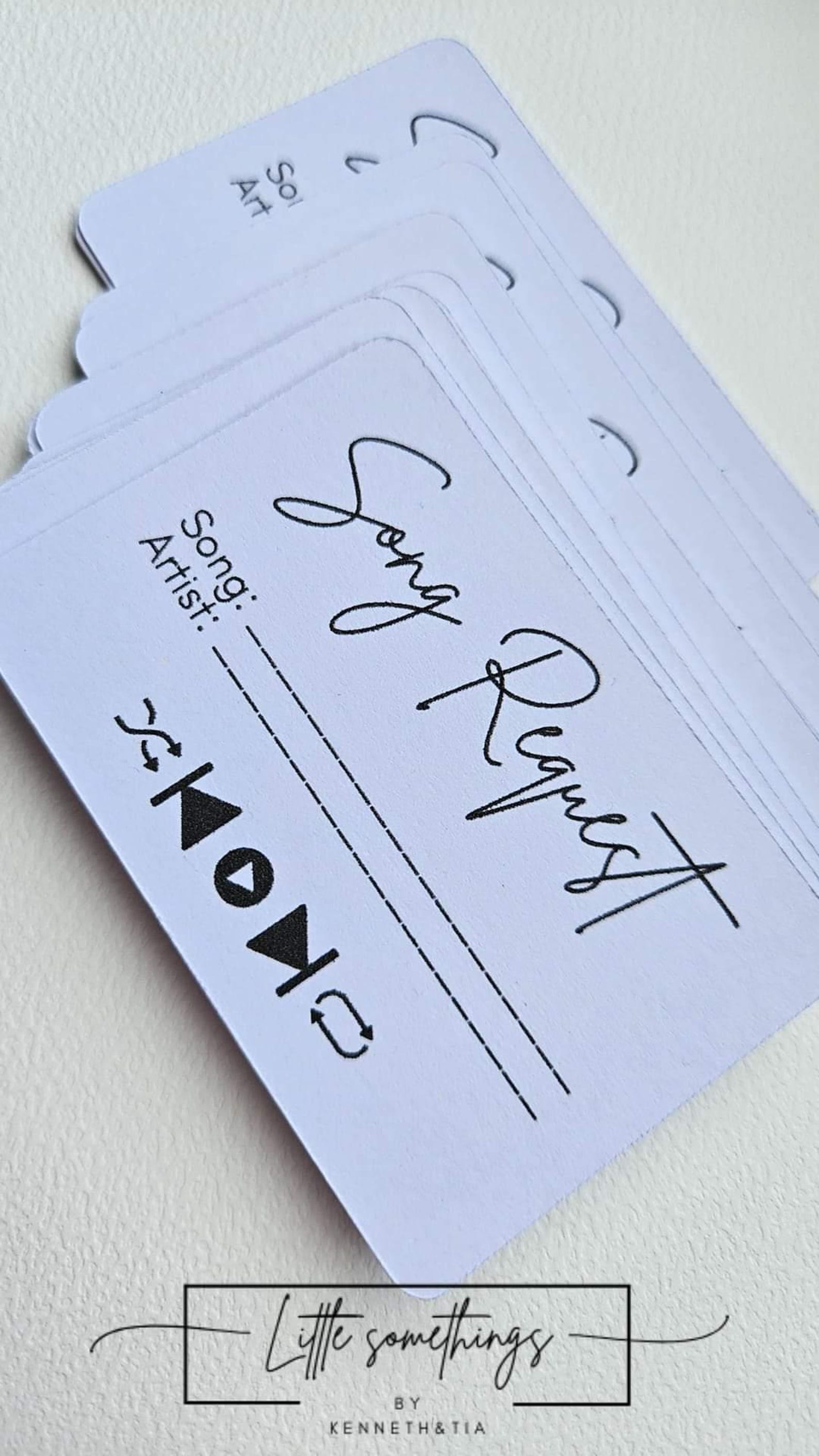 DJ Requests Cards - Etsy