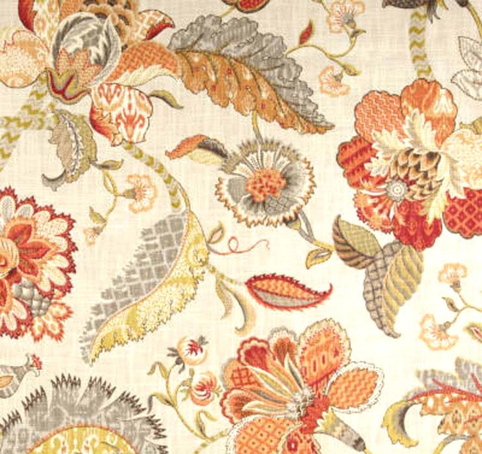 Raspberry Window Curtains Jacobean Floral Drapes - Etsy