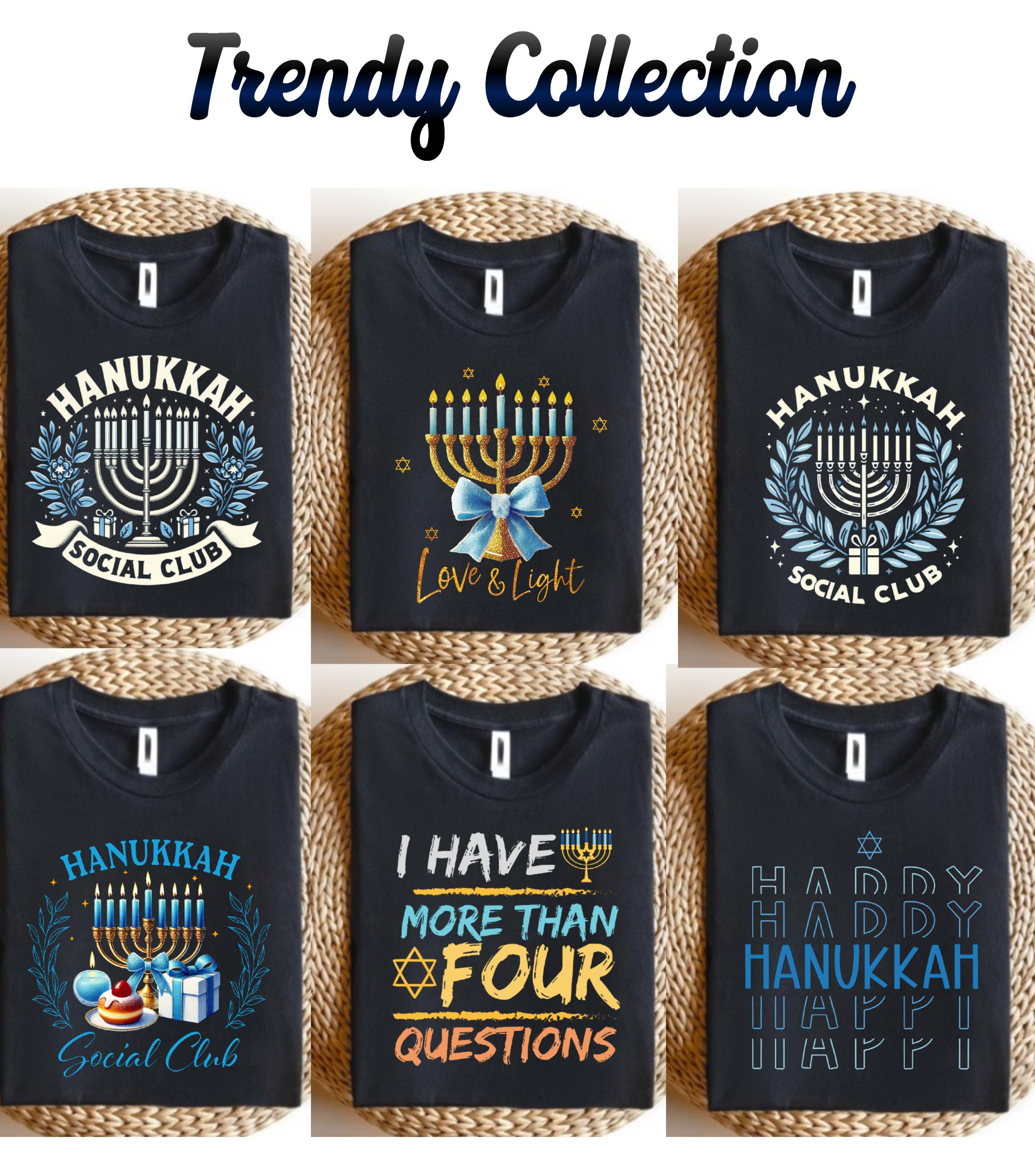 Group Hanukkah T-shirts, Hanukkah Gift, Matching Outfits Chanukah ...