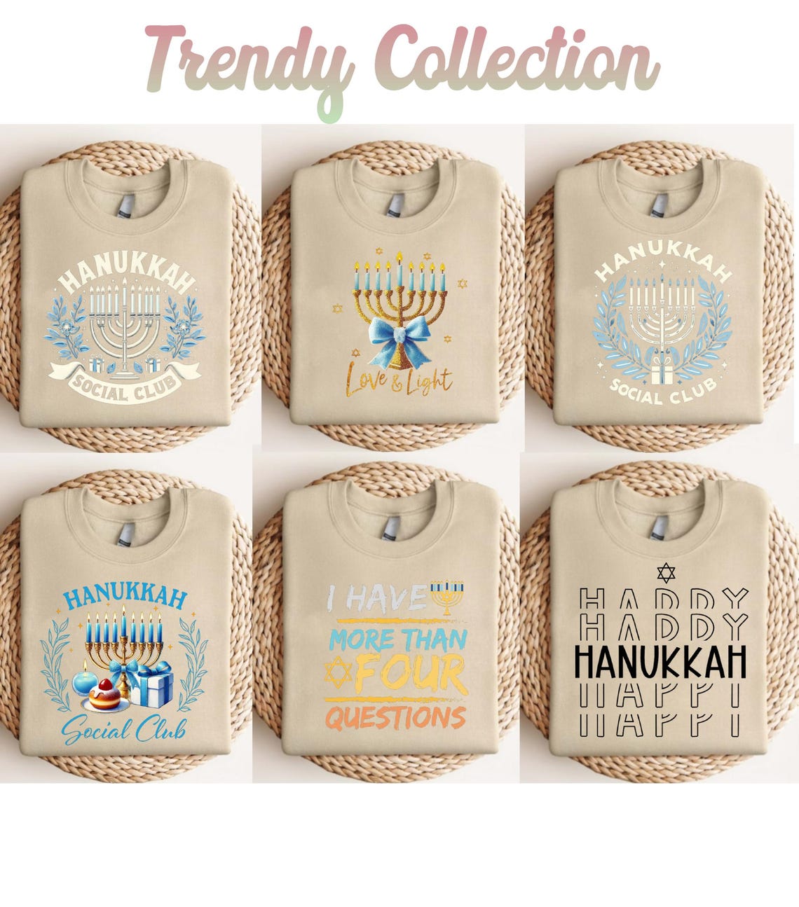 Group Hanukkah T-shirts, Hanukkah Gift, Matching Outfits Chanukah ...