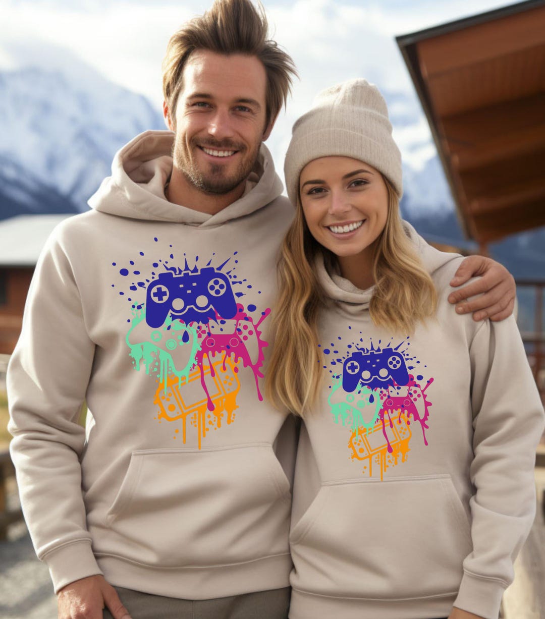 Fun Retro Gaming Hoodie, Gamer Controller Design Hoodie, Game Mode on ...