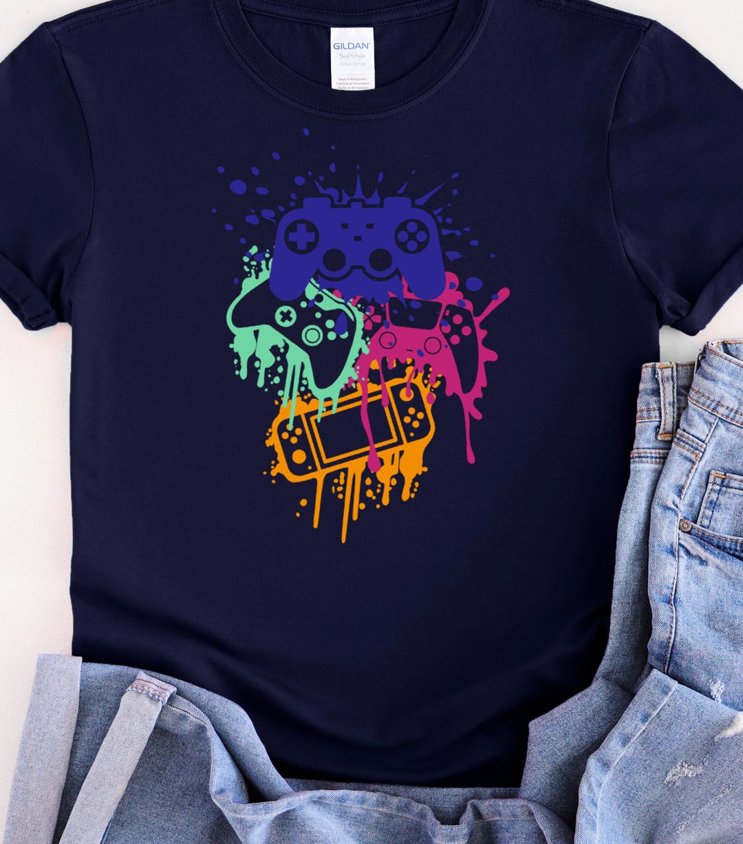 Fun Game Controller T-shirts, Retro Gamer Controller Tees, Gaming Mode ...