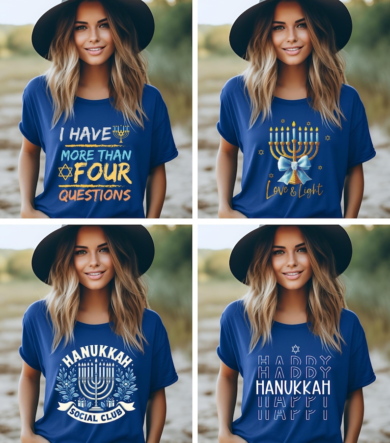 Group Hanukkah T-shirts, Hanukkah Gift, Matching Outfits Chanukah ...