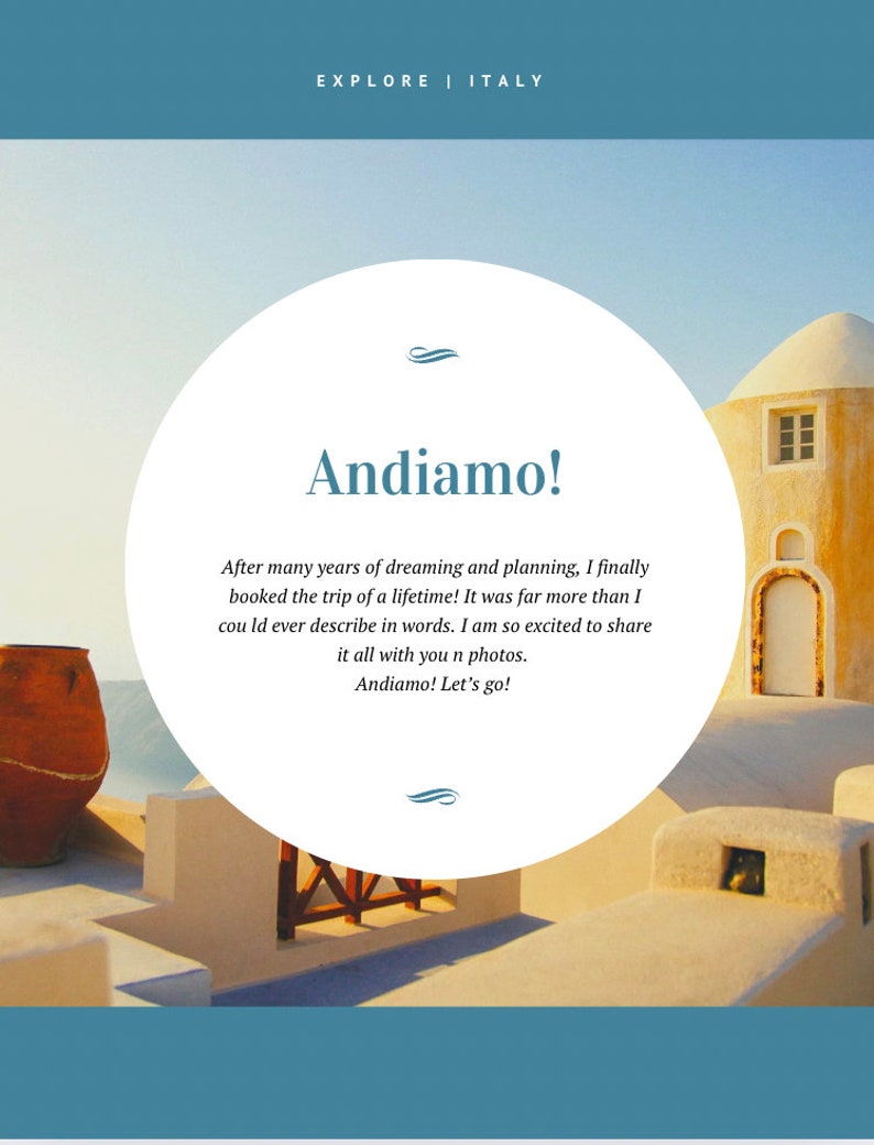 Editable Travel Photo Book Template, Customizable Vacation Memory Book ...