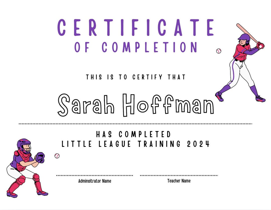 Sport Award Certificate, Editable Award Certificate, Coaches, Team ...