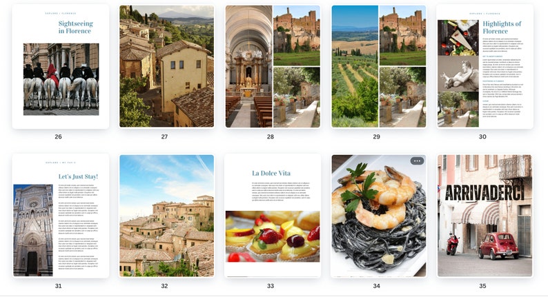 Editable Travel Photo Book Template, Customizable Vacation Memory Book ...