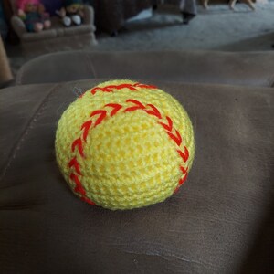 Crocheted Softball - Etsy