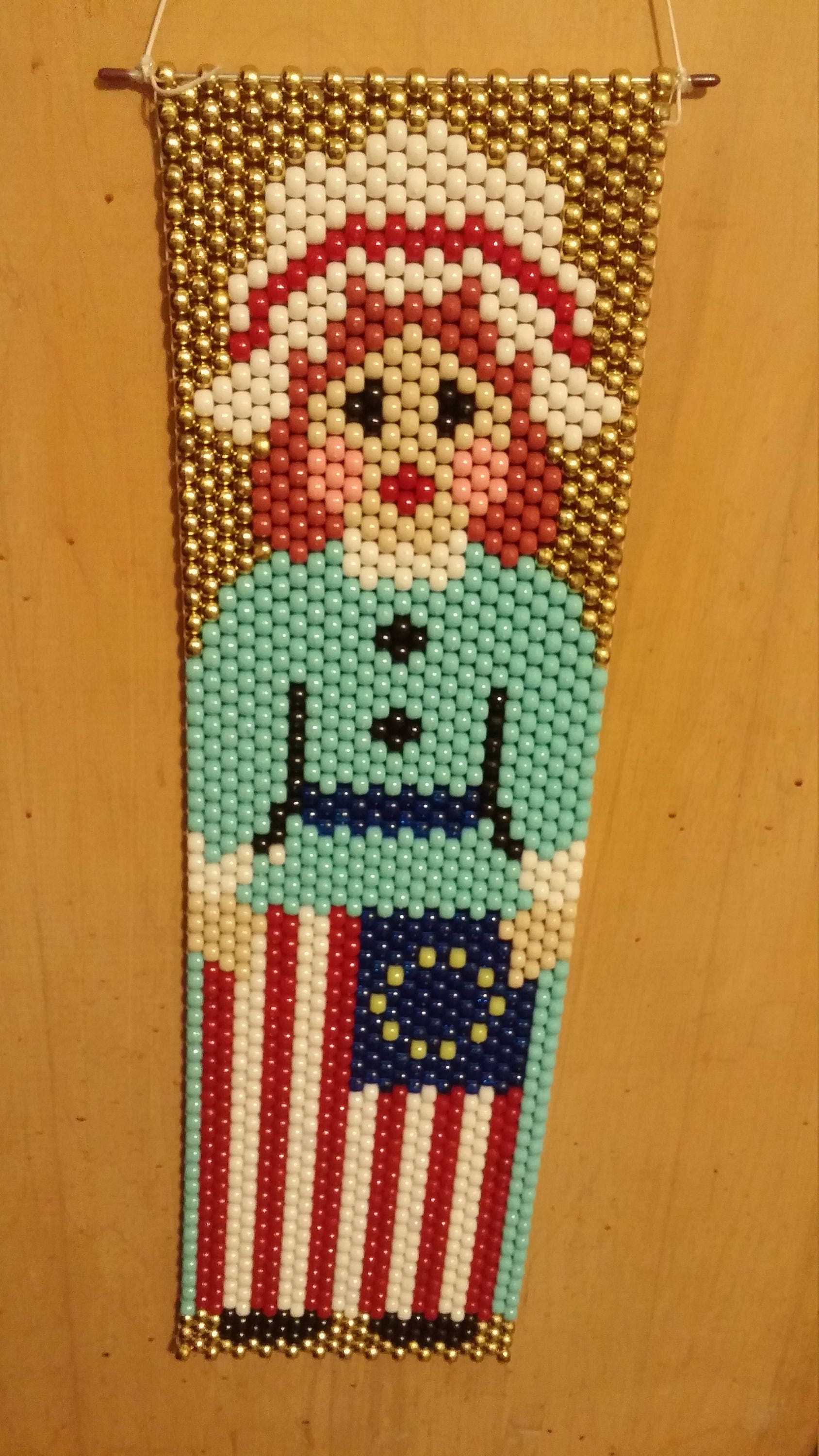 Betsy Ross Beaded Banner | Etsy