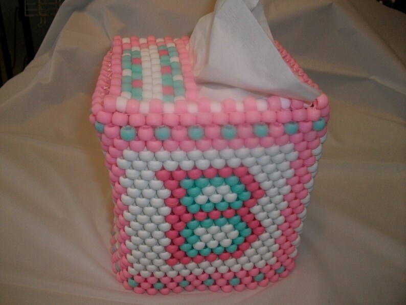 Beaded Tissue Box Cover - Etsy