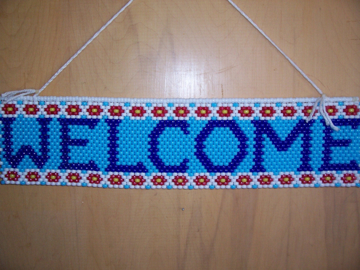 Welcome Beaded Banner - Etsy UK