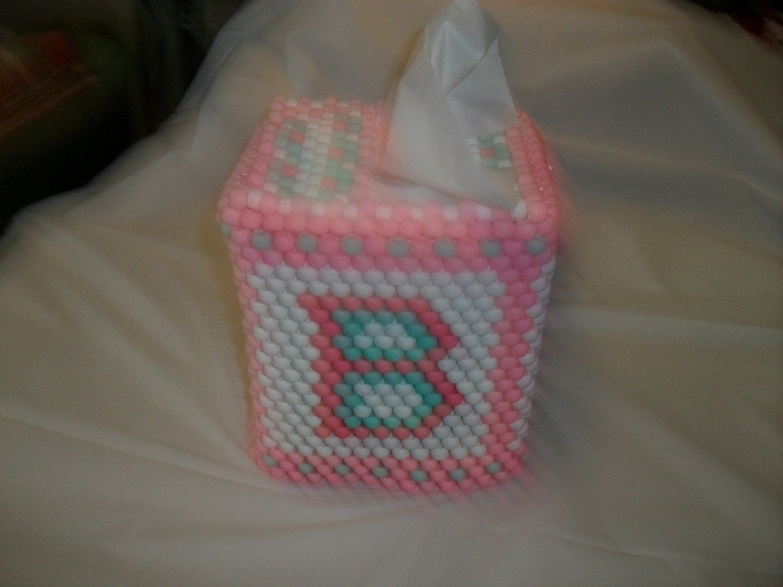Beaded Tissue Box Cover - Etsy