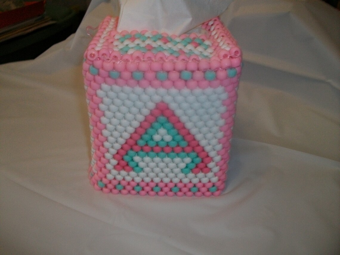 Beaded Tissue Box Cover - Etsy