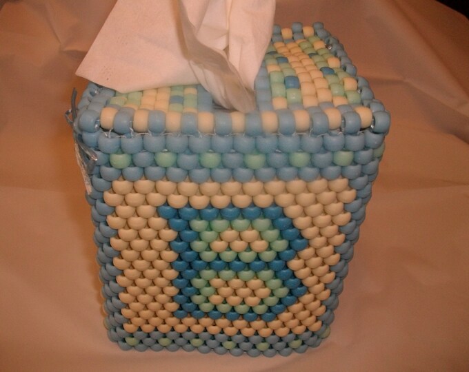 Beaded Tissue Box Cover - Etsy