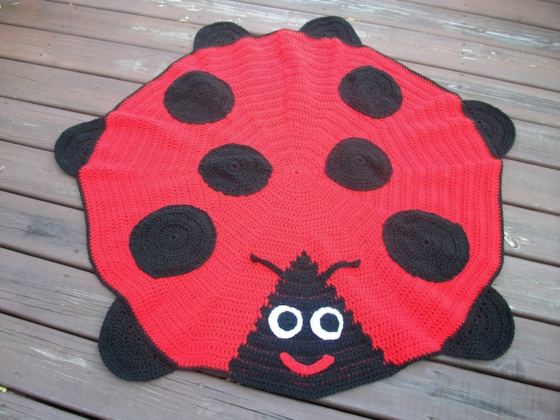 Crocheted Made to Order Ladybug Blanket - Etsy